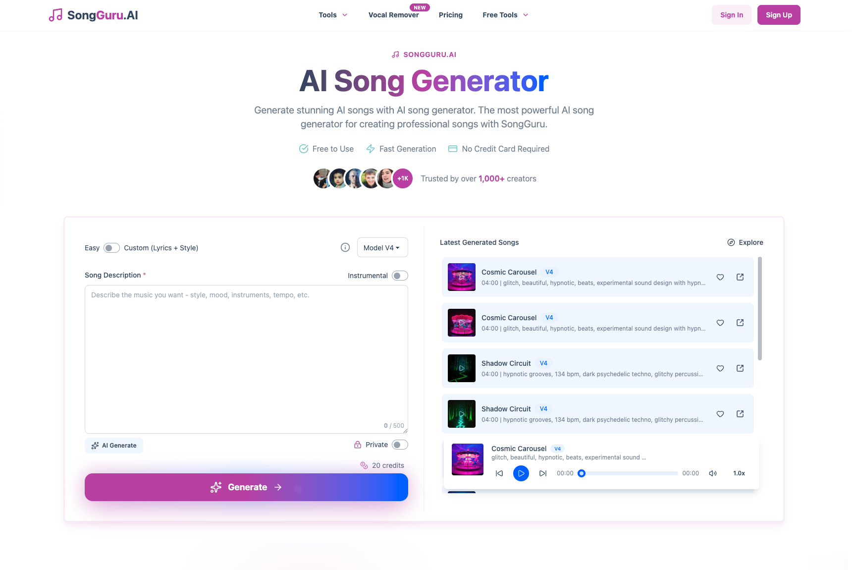 AI Song Generator – Reviews, Alternatives & Pricing | OpenHunts