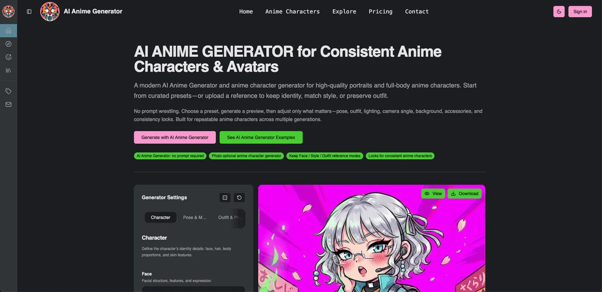 AI Anime Generator | OpenHunts